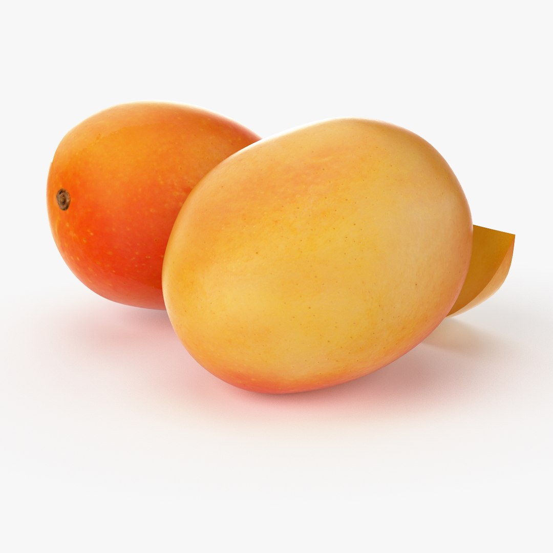 Realistic Mango Fruit Real 3d Obj