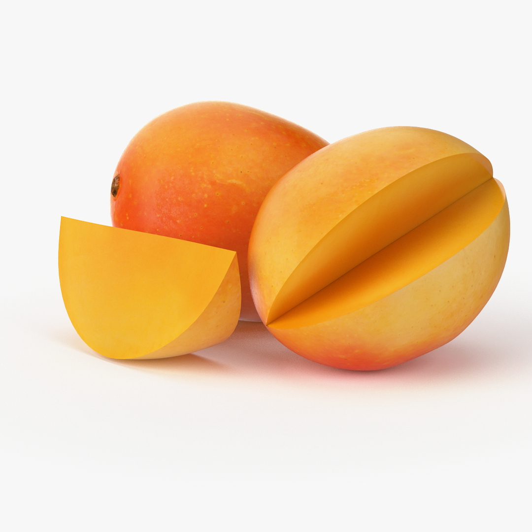 Realistic Mango Fruit Real 3d Obj