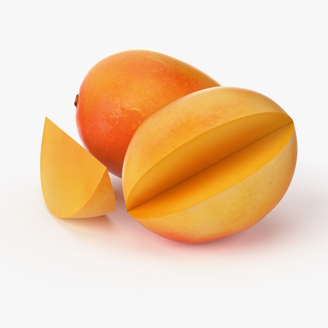 Realistic Mango Fruit Real 3d Obj