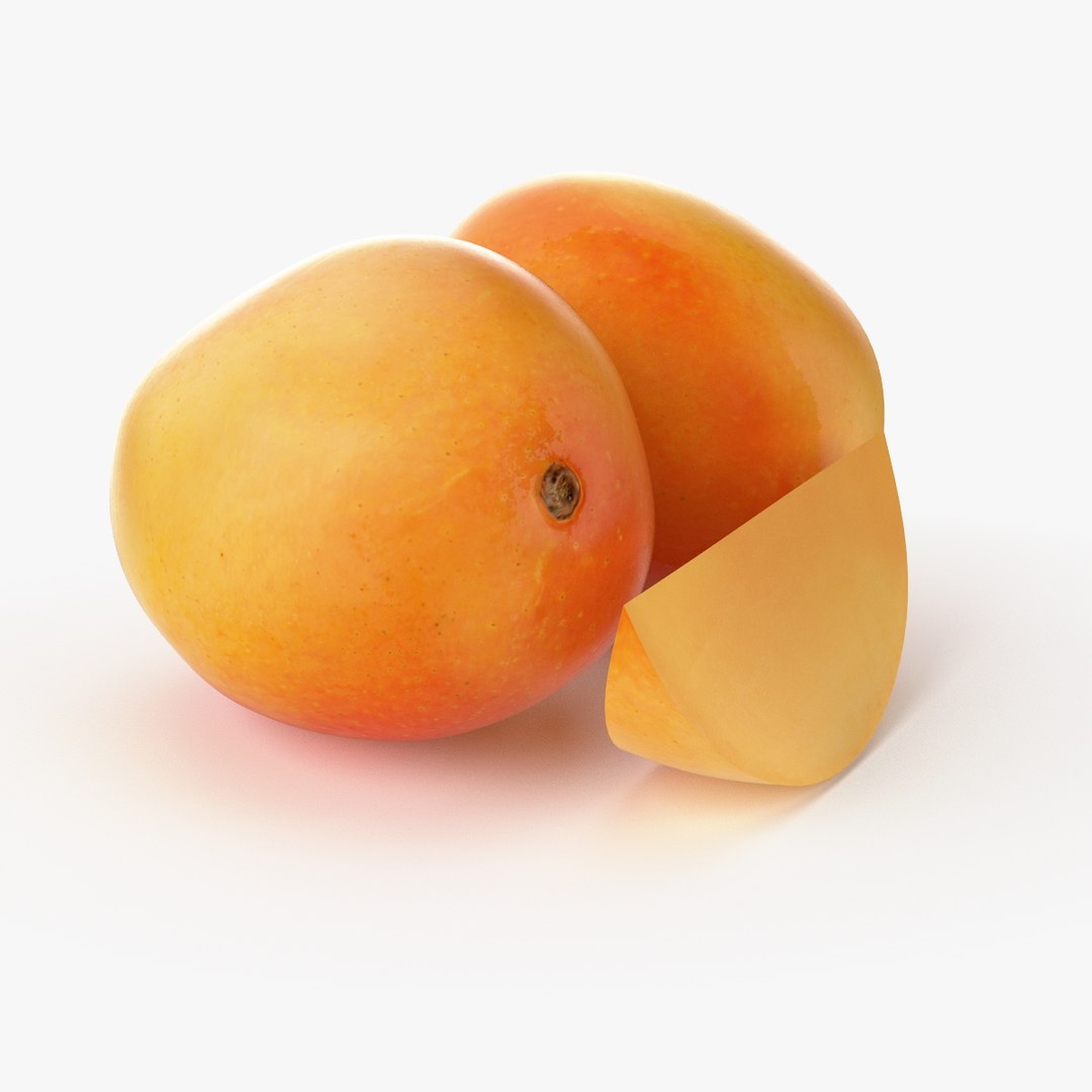 Realistic Mango Fruit Real 3d Obj
