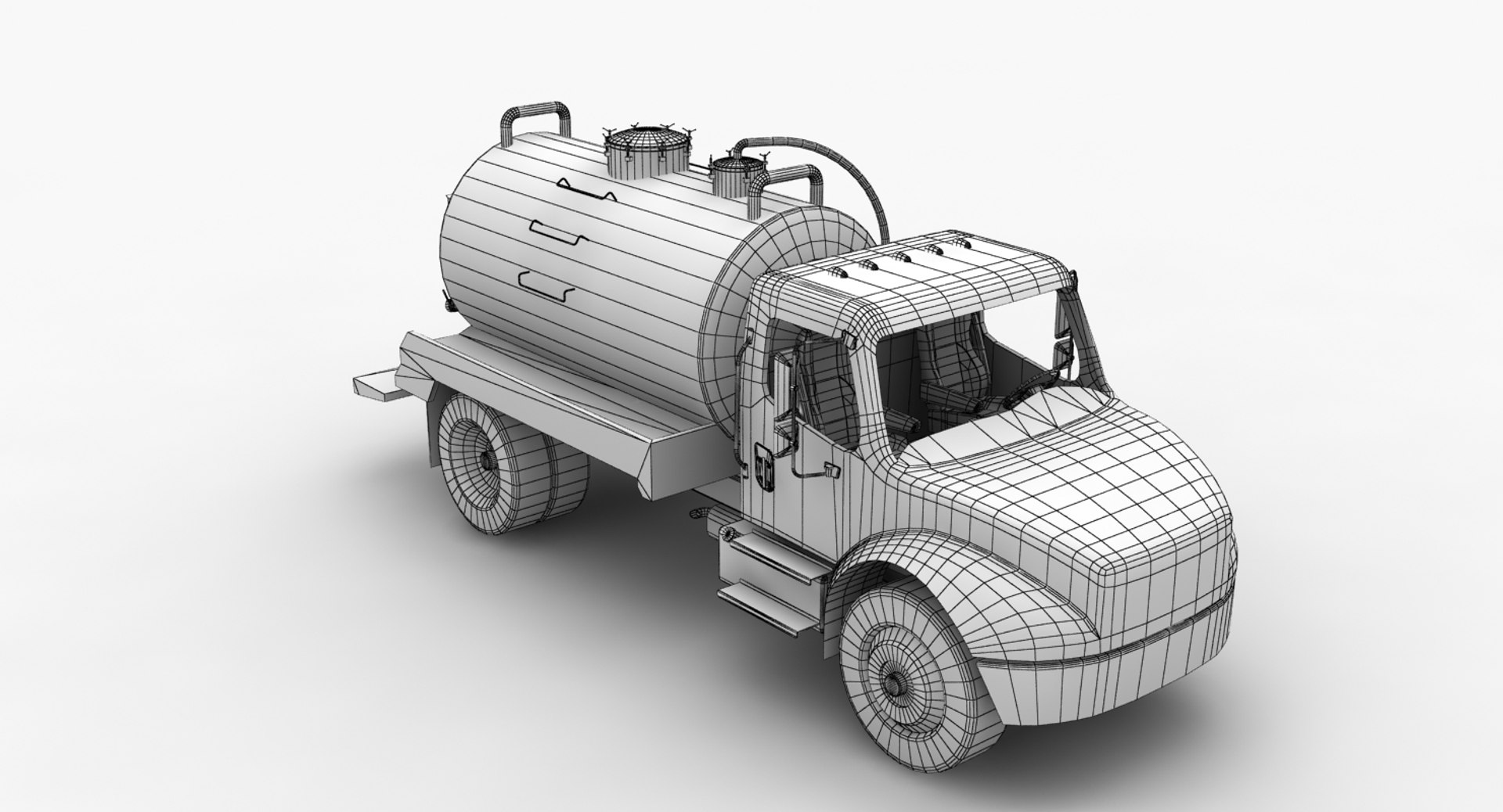 3D Realistic Freightliner M2 Septic Model - TurboSquid 1276283
