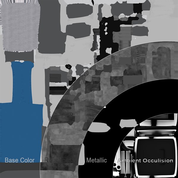 3D Six Modern Office chair Collection 8K PBR Textures - TurboSquid 1804272