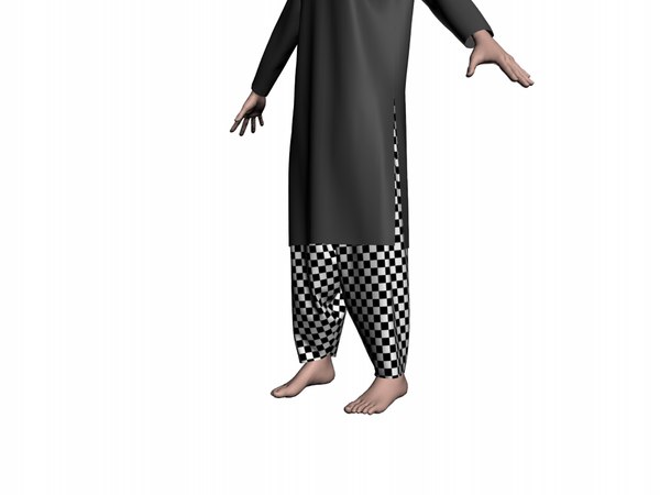 Free 3D kurta shalwar - TurboSquid 1454560