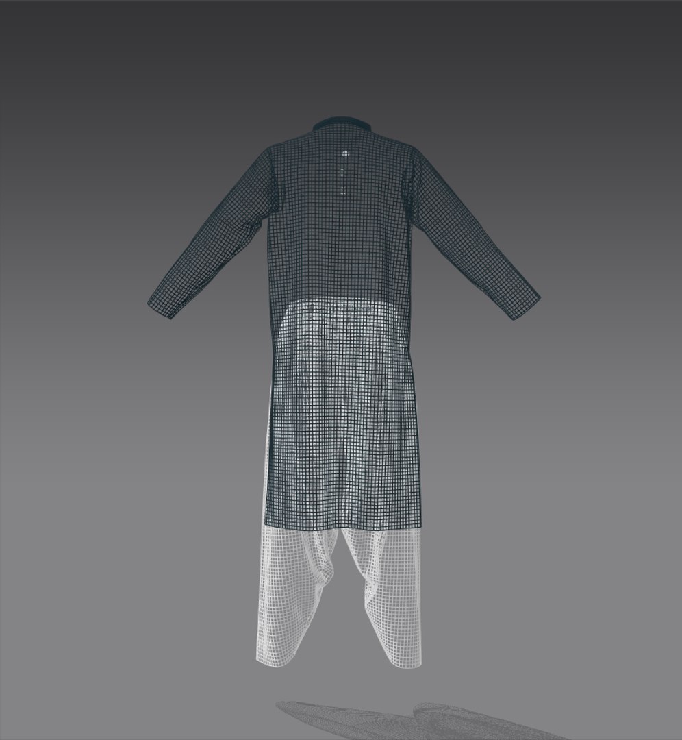 Free 3D Kurta Shalwar - TurboSquid 1454560