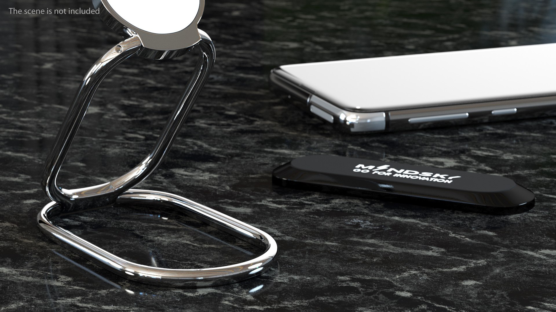 3D Foldable Cell Phone Stand For Desk Silver Model - TurboSquid 1993616