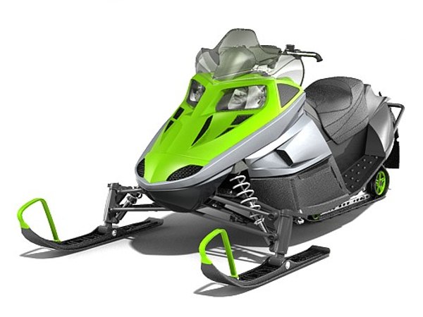 3d snowmobile snow mobile vehicle model