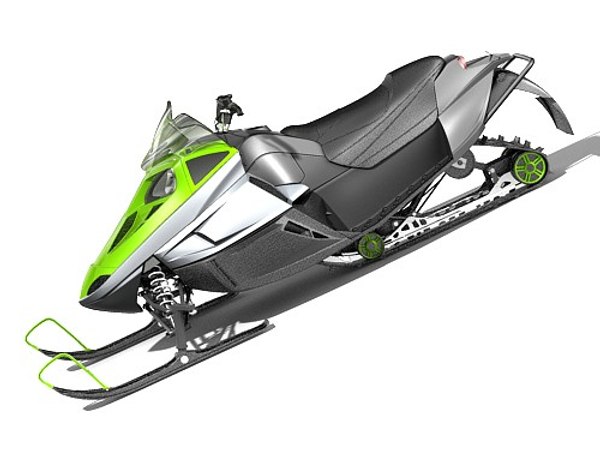 3d snowmobile snow mobile vehicle model