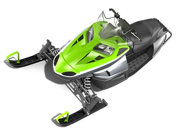 3d snowmobile snow mobile vehicle model