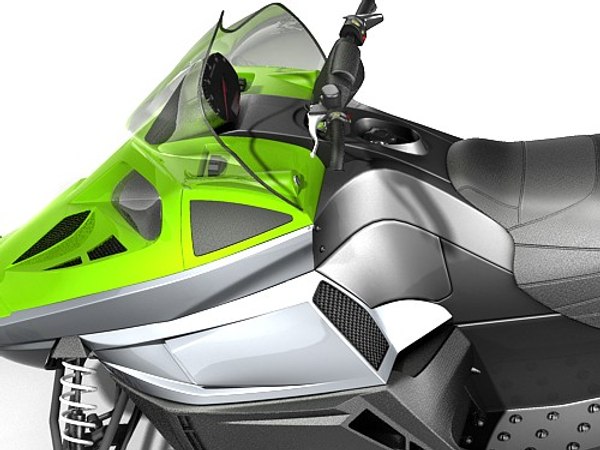 3d snowmobile snow mobile vehicle model