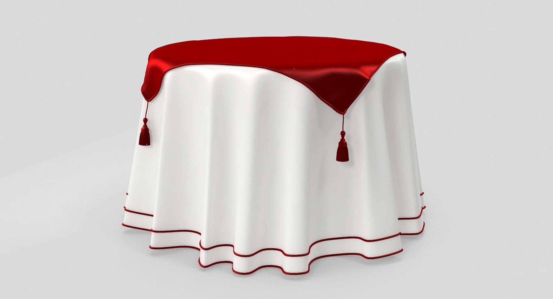 3d Model Table Tablecloth Cloth