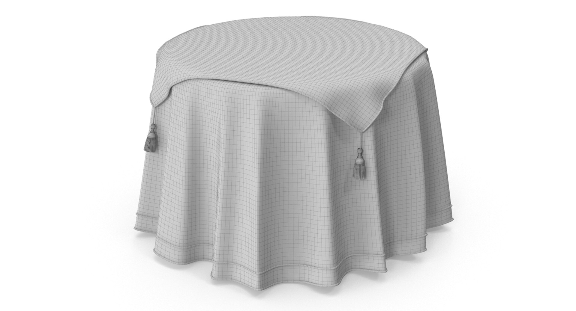 3d Model Table Tablecloth Cloth
