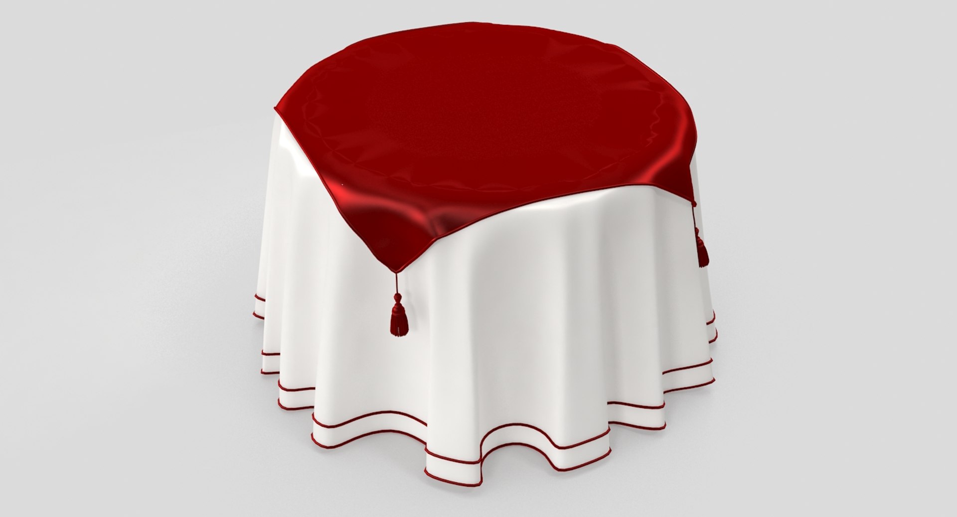 3d Model Table Tablecloth Cloth