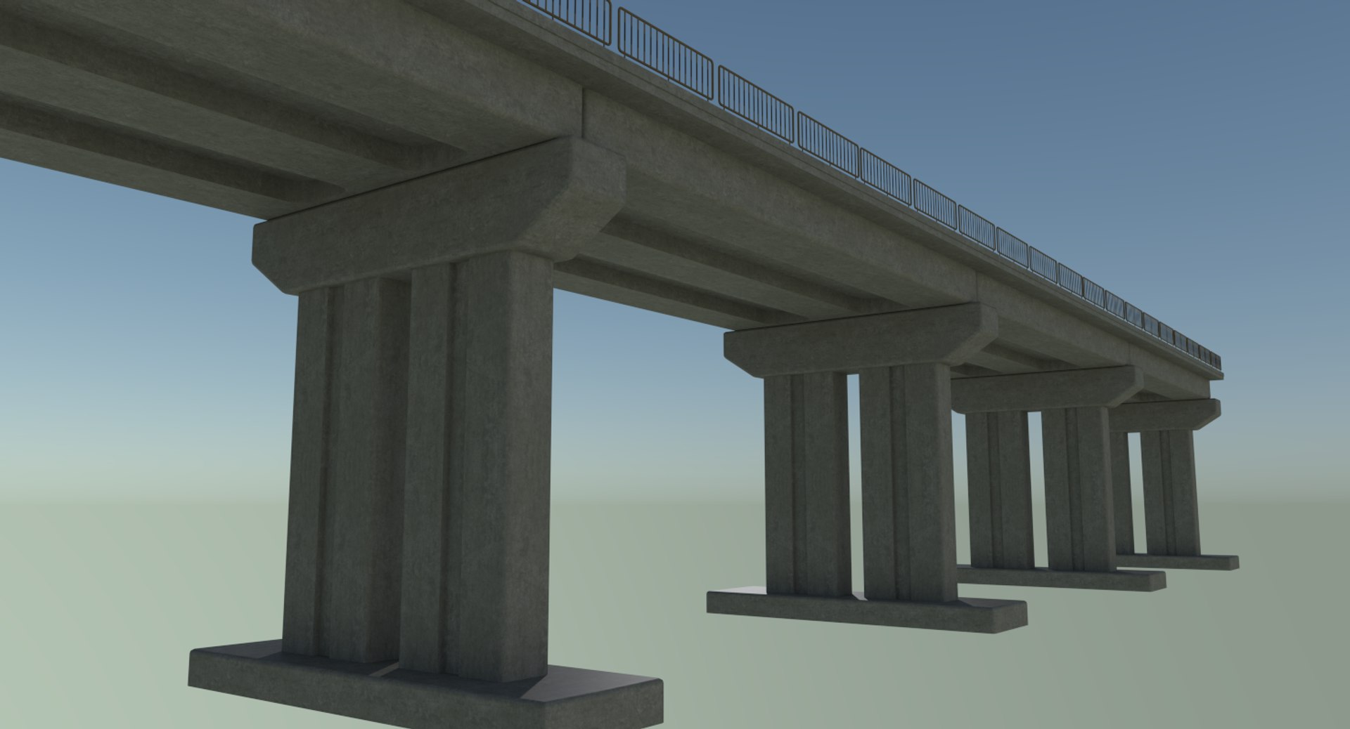 modular concrete bridge 3ds