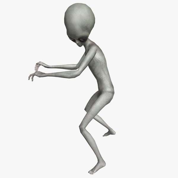Animação 3D Super-Realista de um Alienígena Cinzento 2 2 2 2 2 2 2 2 2 ...