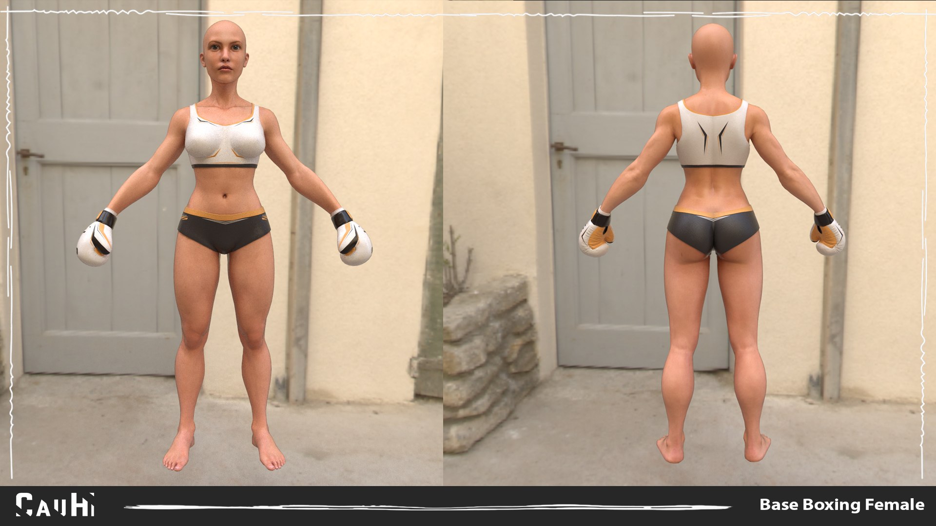 Girl Boxing Strong 3D Model - TurboSquid 2138458