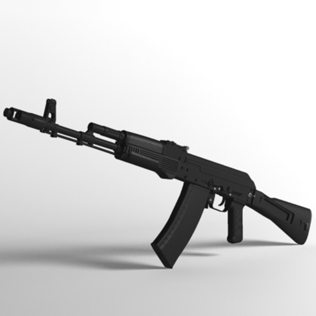 Ak-74m Assault Rifle Ak 3d Max