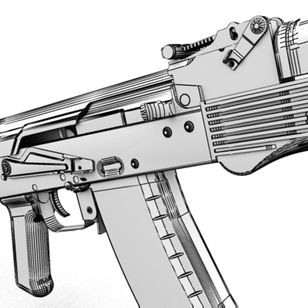 Ak-74m Assault Rifle Ak 3d Max