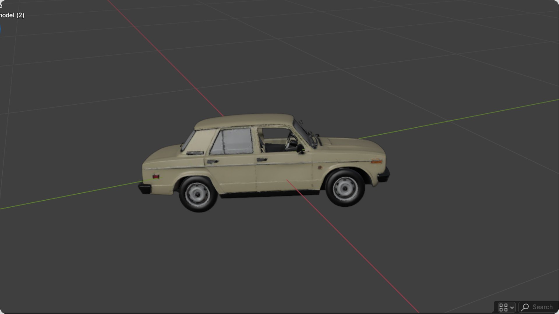 Lada Samara Original Beige 3D Model 3D - TurboSquid 2459046