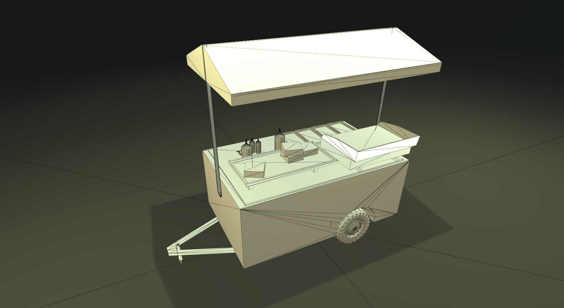 Realistic Food Cart Pbr 3D Model - TurboSquid 1354889