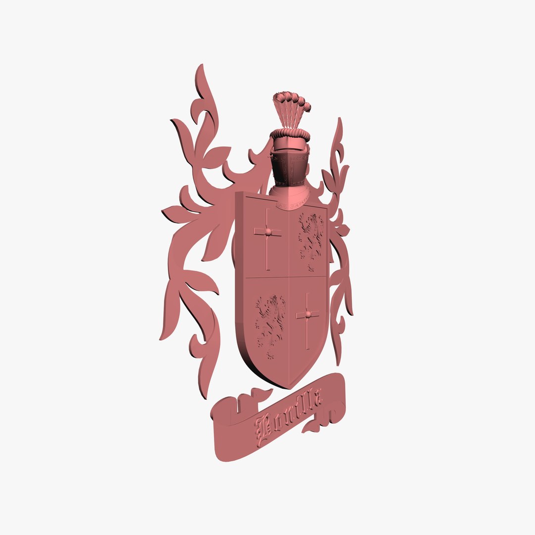 Family Crest - Bonilla 3D Model - TurboSquid 2324682
