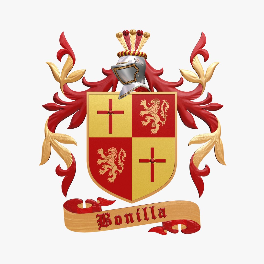 modelo 3d Escudo de la familia Bonilla - TurboSquid 2324682