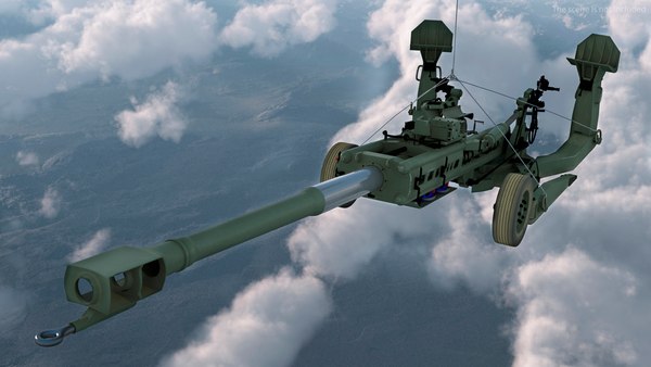 곡사포 M777 155mm 리지드를 장착한 미 육군 수송 헬리콥터 3D 모델 - TurboSquid 1892907