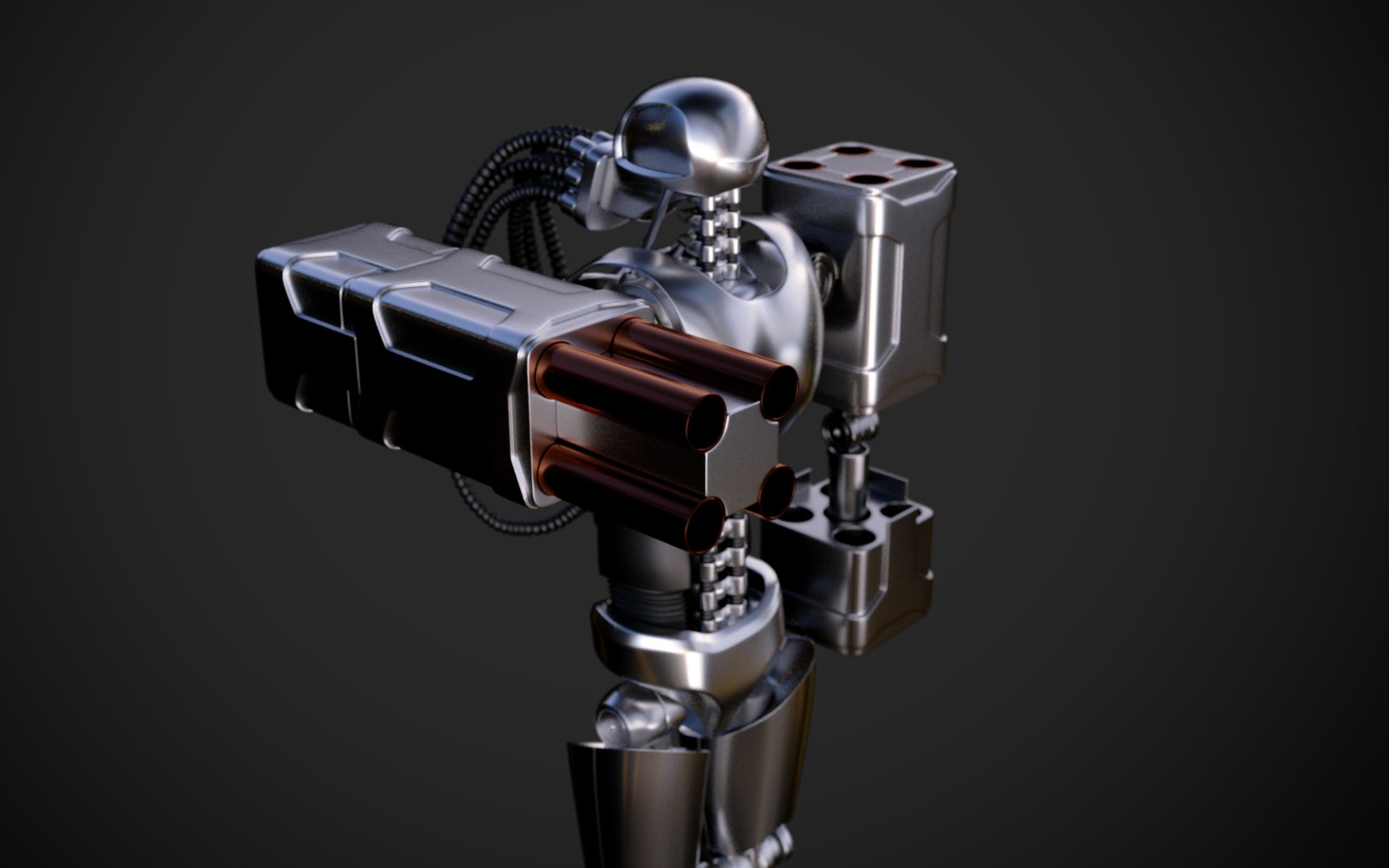 Robot Designed 3d Obj