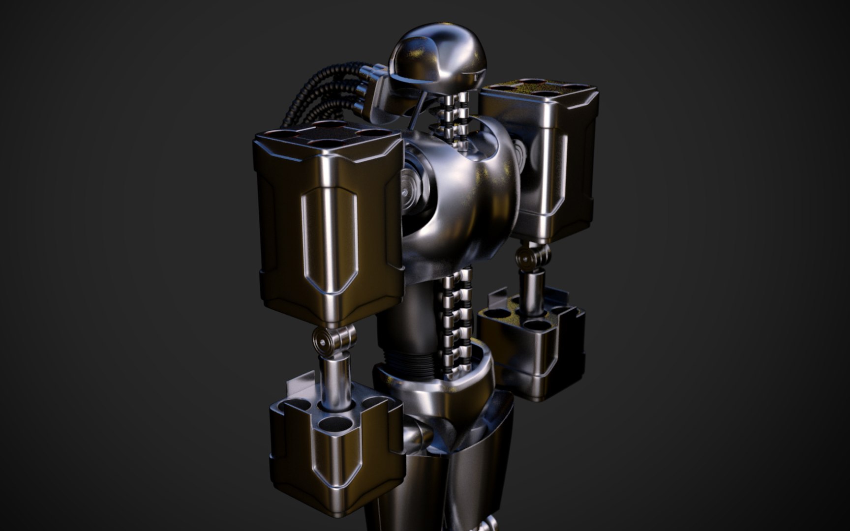 Robot Designed 3d Obj