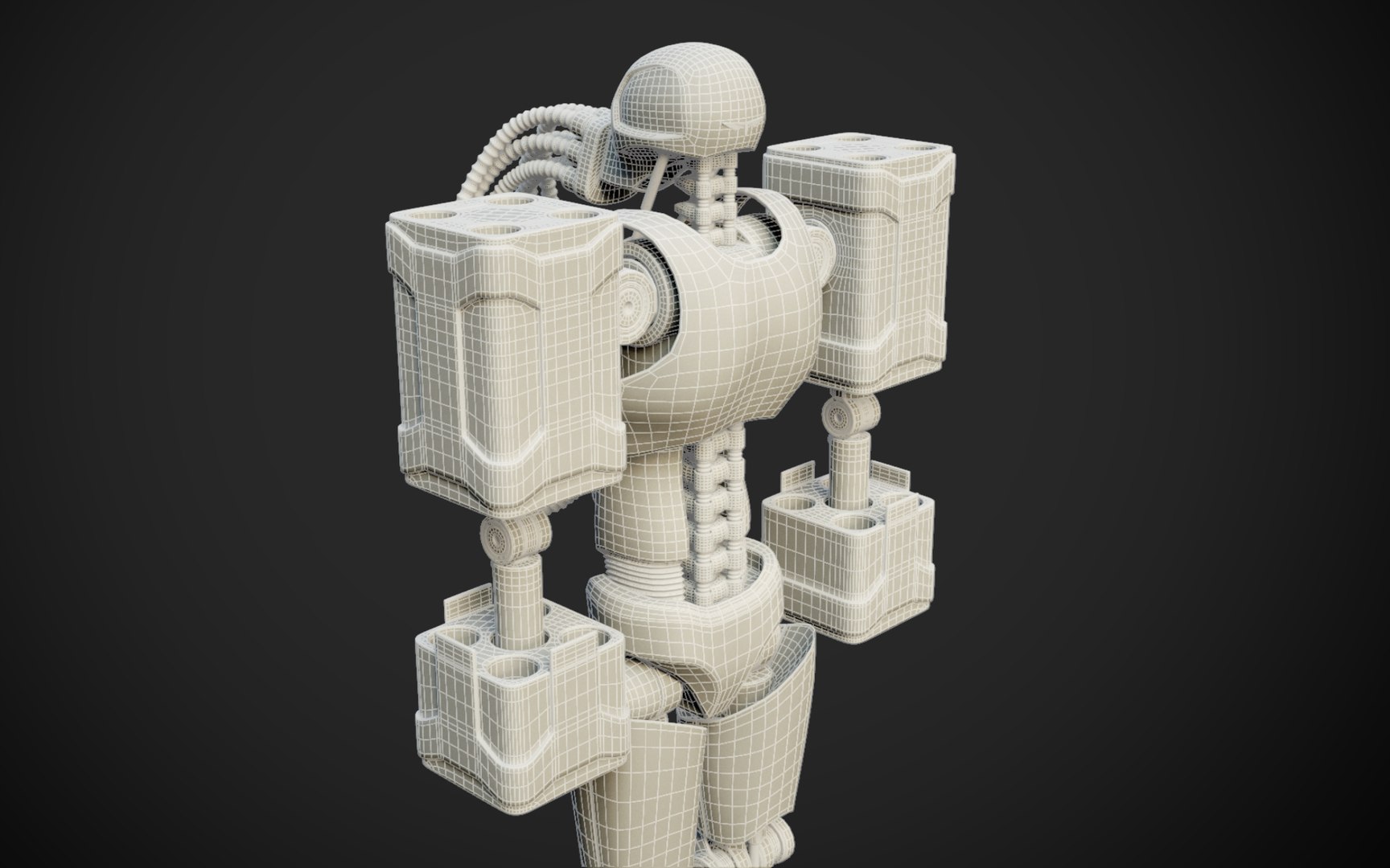 Robot Designed 3d Obj