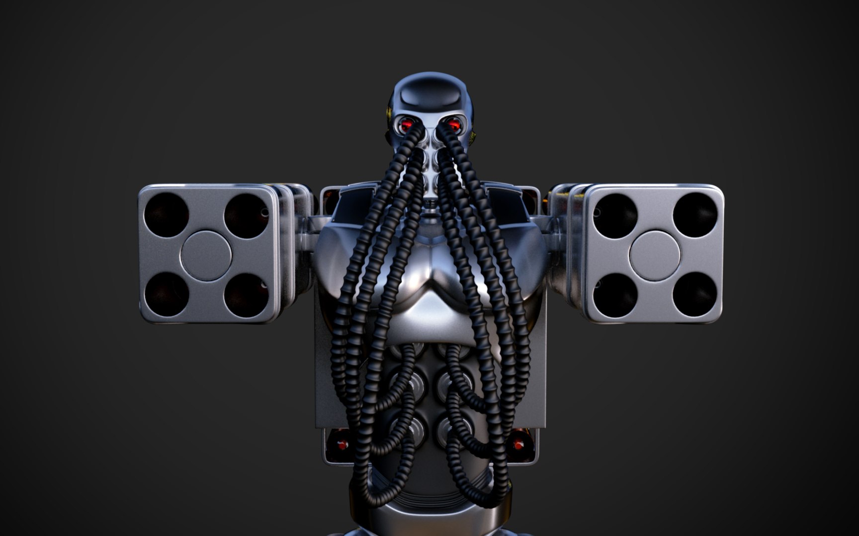 Robot Designed 3d Obj