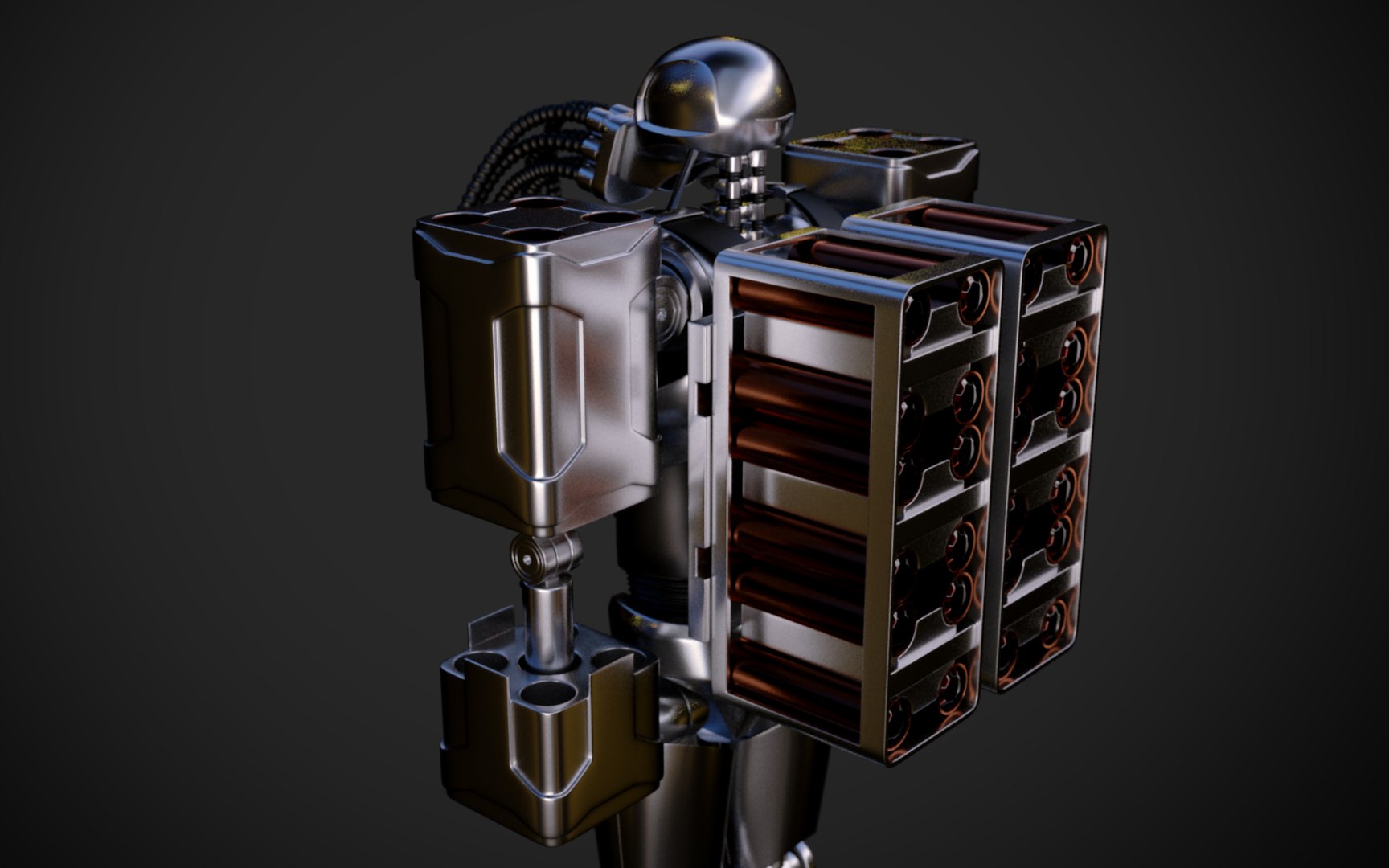 Robot Designed 3d Obj