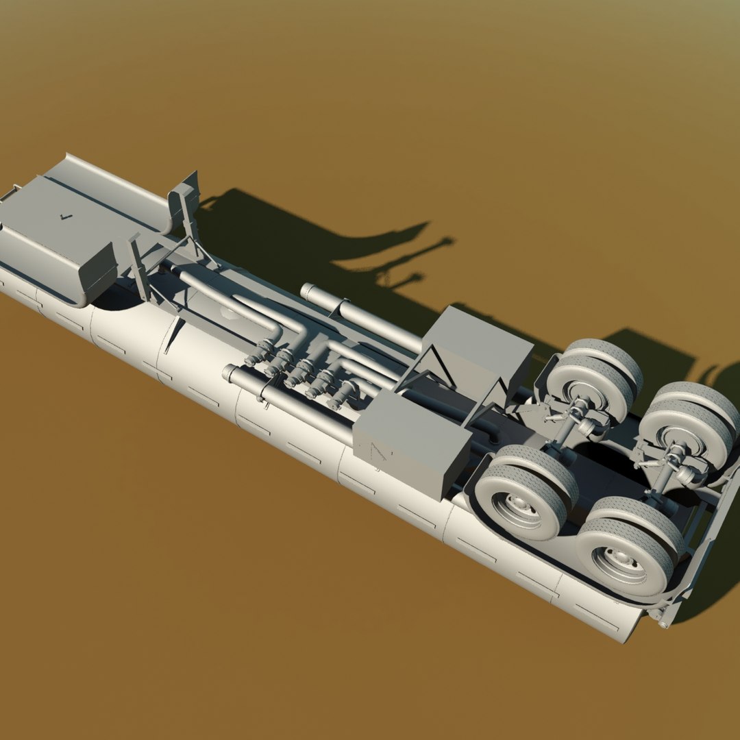 tanker trailer 3d model