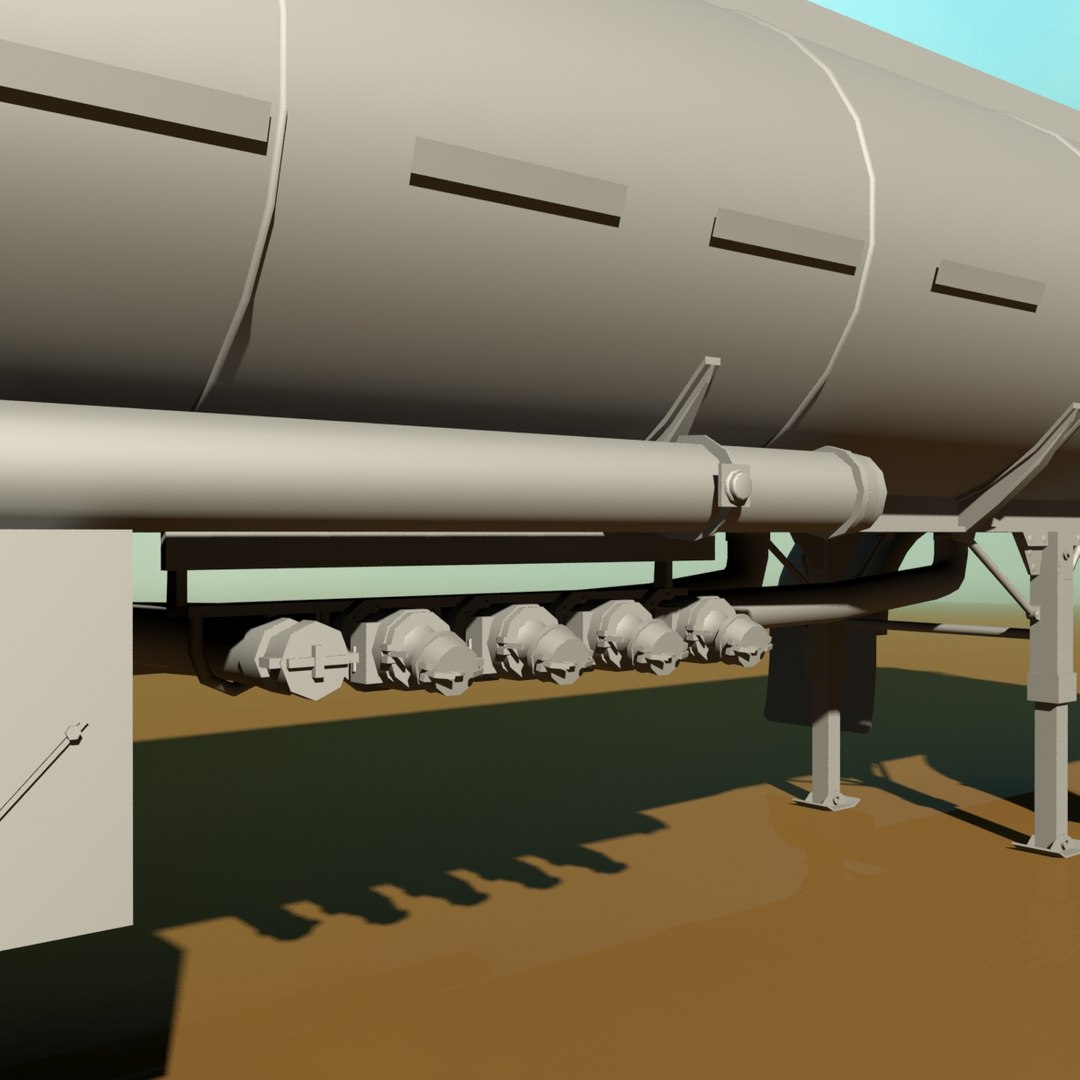 tanker trailer 3d model
