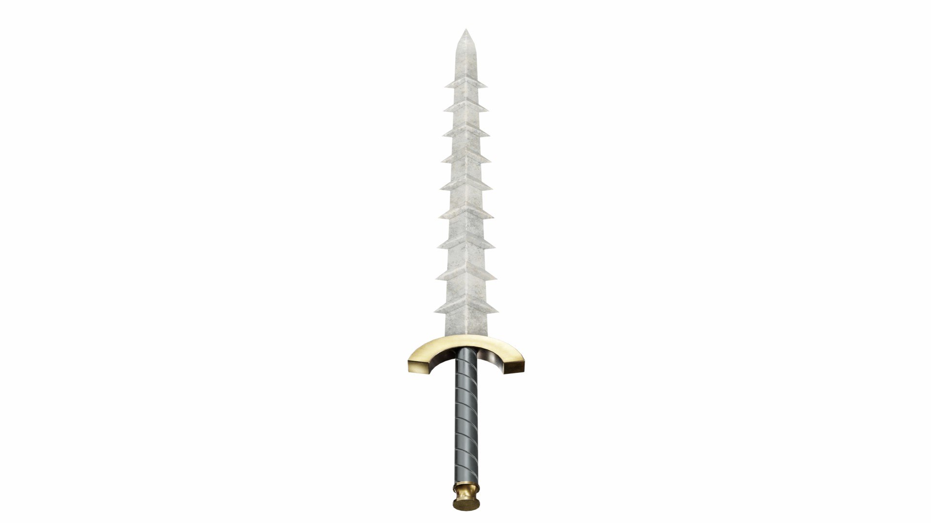 Spiked Sword 3D - TurboSquid 2051510
