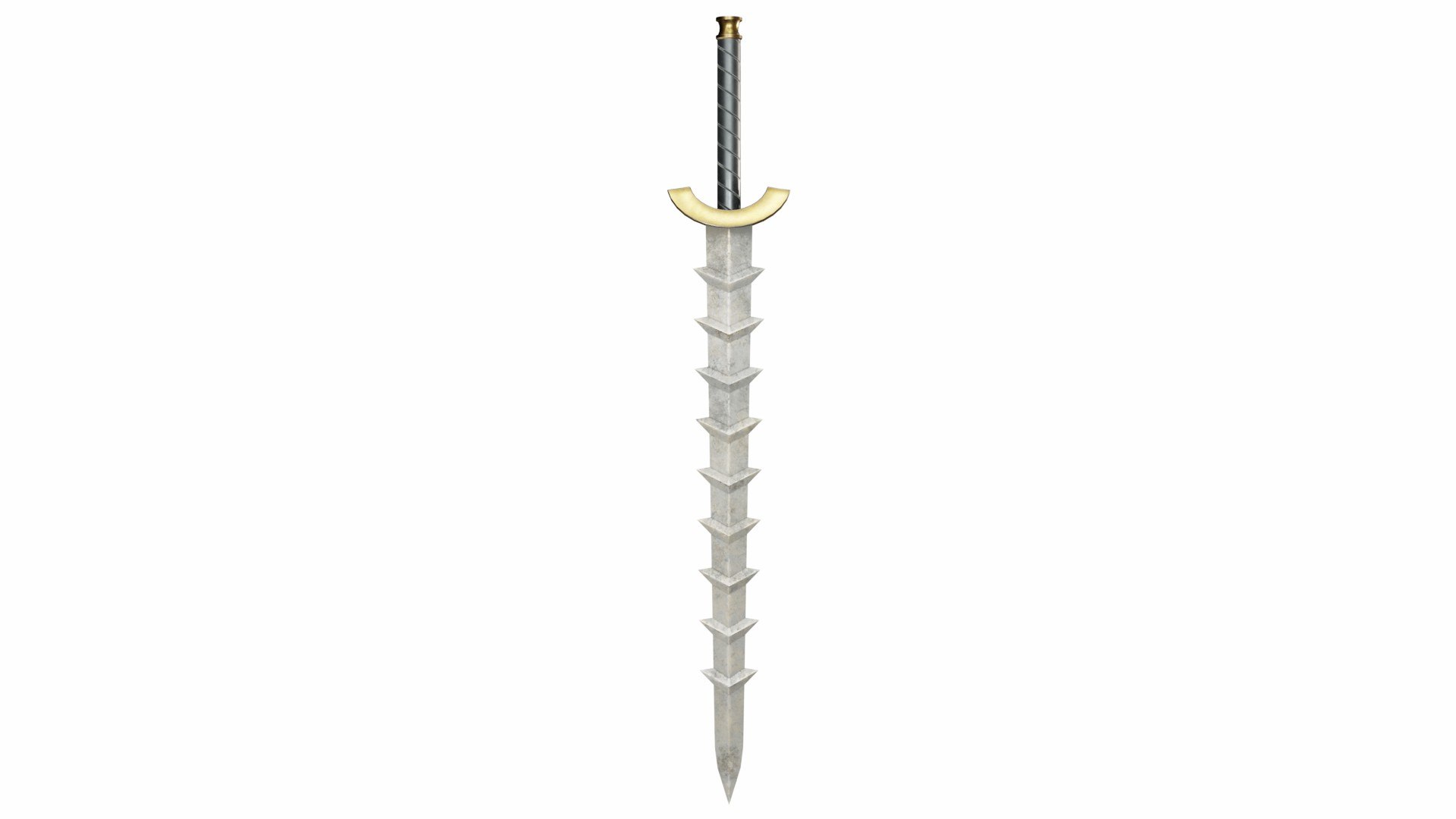 Spiked Sword 3D - TurboSquid 2051510