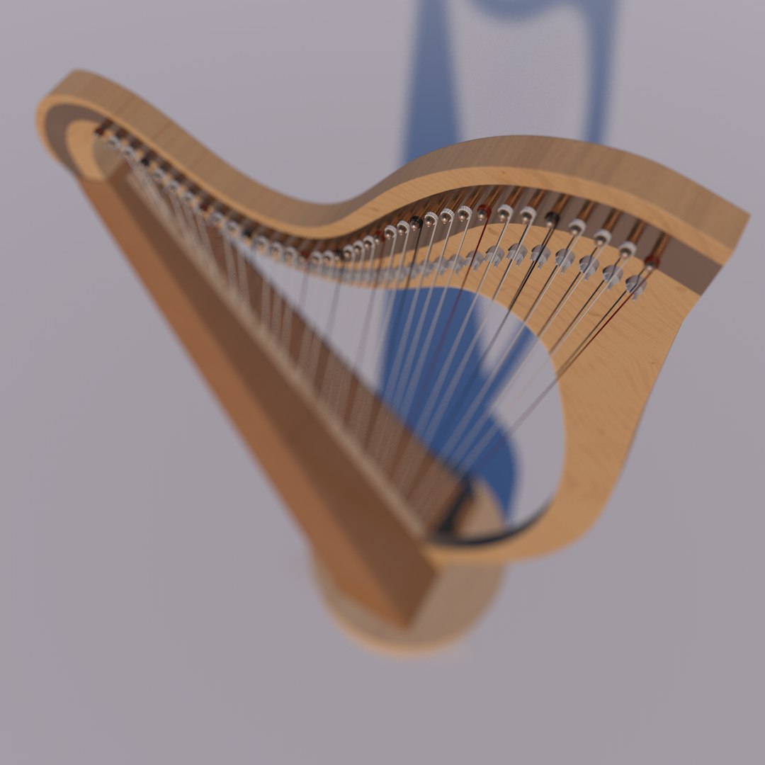 3D Classical Harp - TurboSquid 1458753