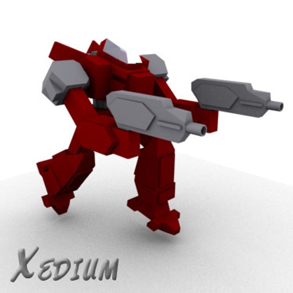 modelo 3d Low-Poly Mech - TurboSquid 251679