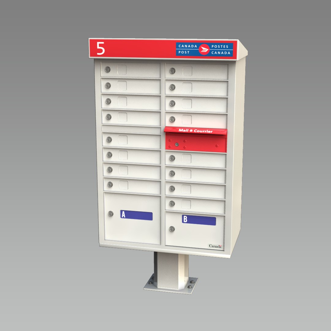 Canada Post Mailbox Mail Box 3d Model
