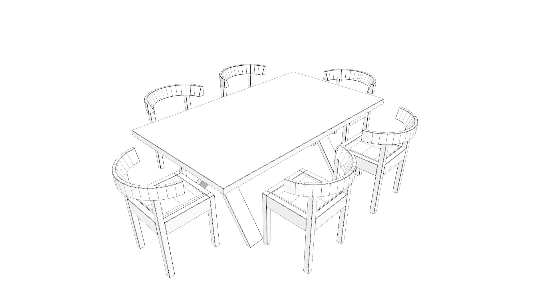 3D Dining Table 01 - TurboSquid 2172725