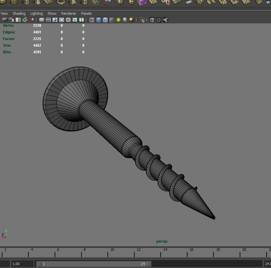 3d Model Screw