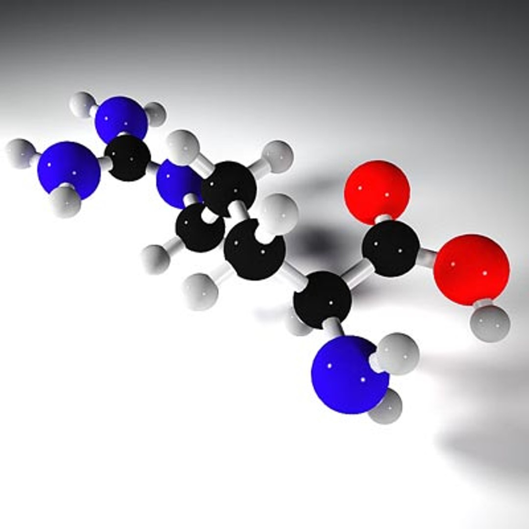 Arginine Molecule Structure 3d Model