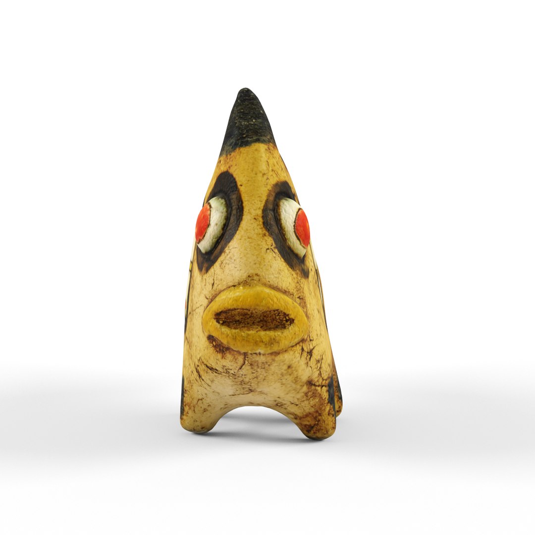 3D Clay Fish Sculpture Model - TurboSquid 1524361