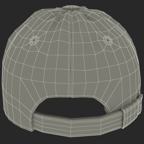 3d model baseball cap 2