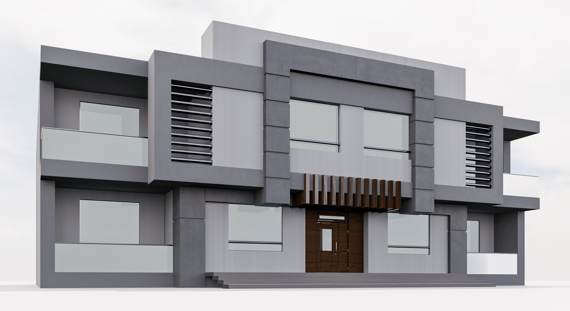 3D Modern Building N43 - TurboSquid 2111247