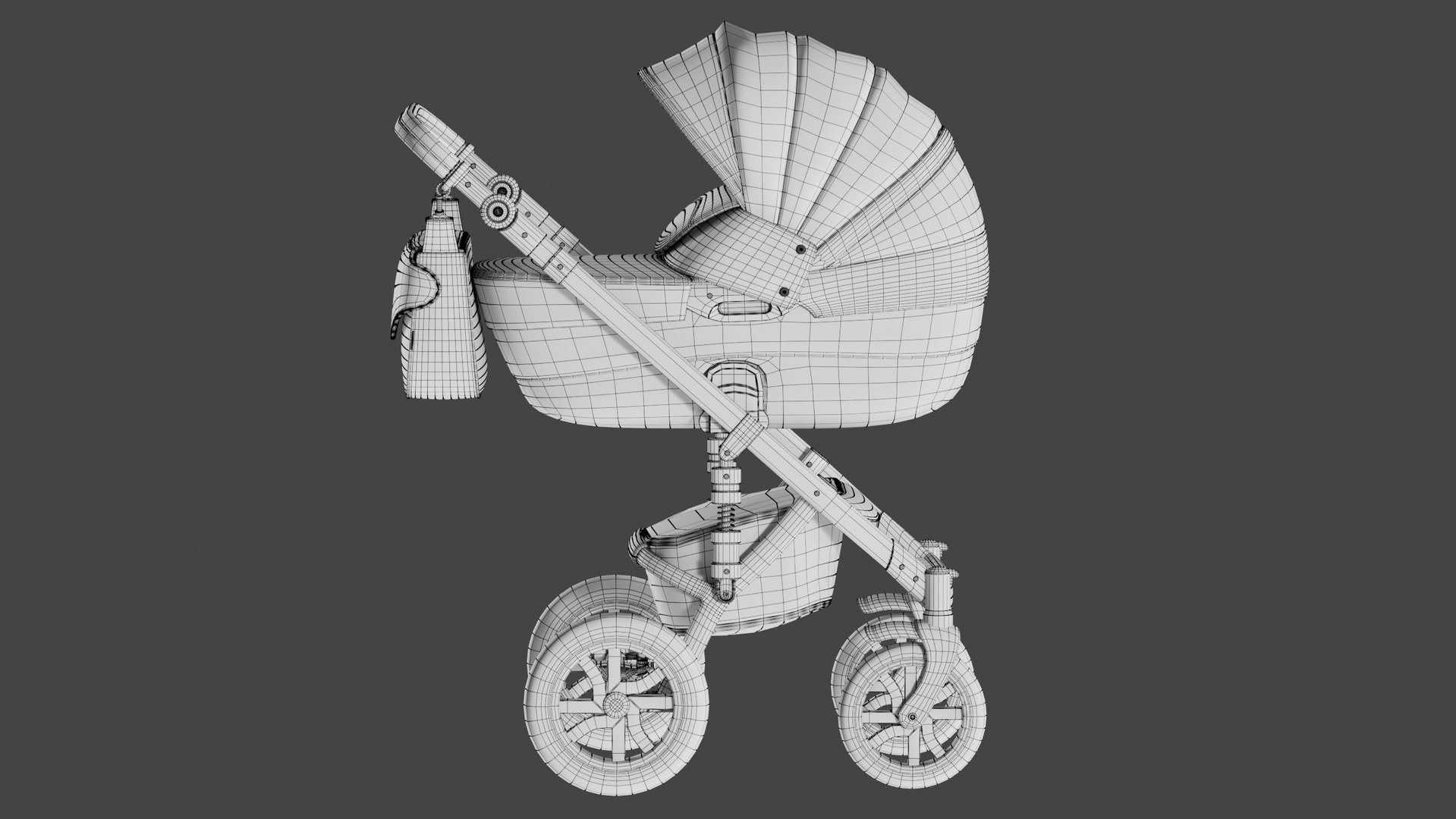 Base mesh baby stroller 3D model - TurboSquid 1578665