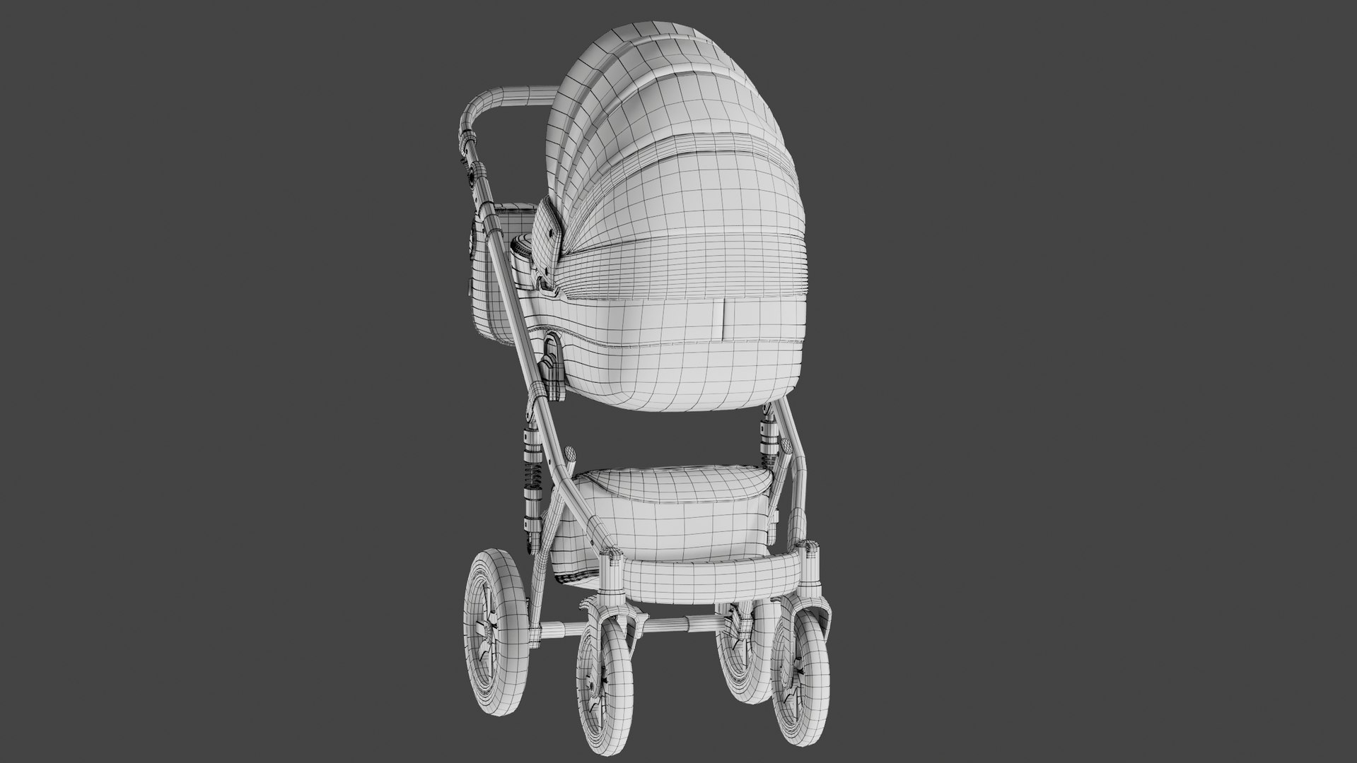 Base mesh baby stroller 3D model - TurboSquid 1578665