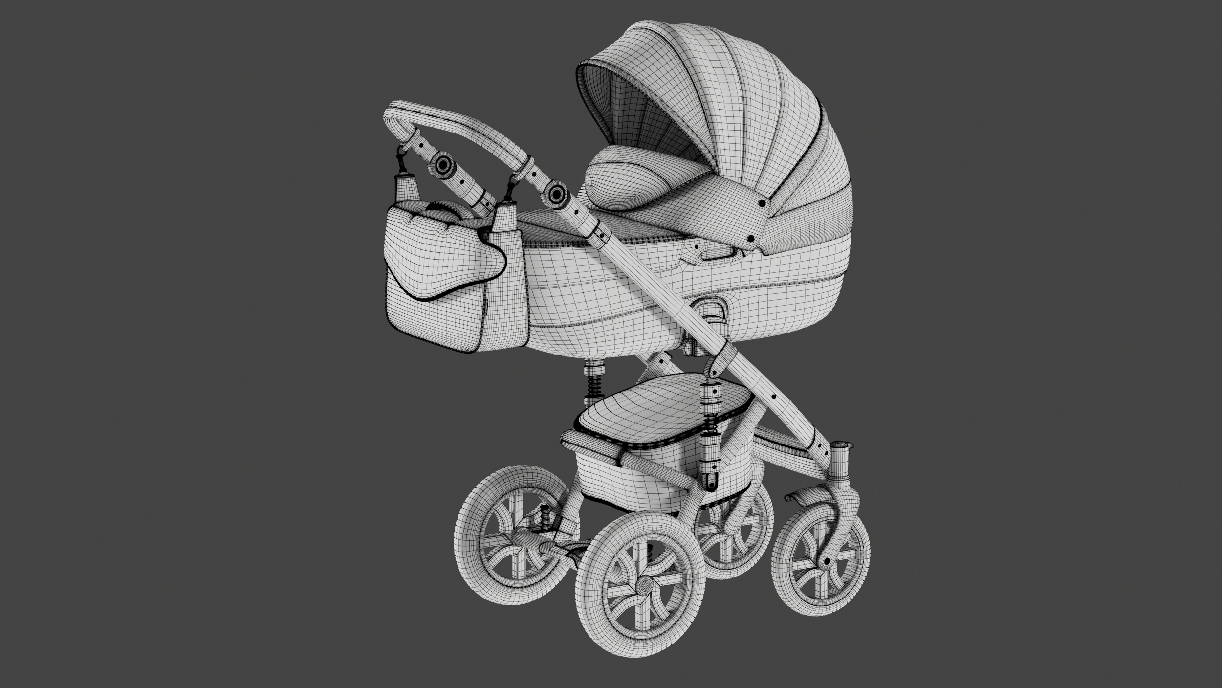 Base mesh baby stroller 3D model - TurboSquid 1578665