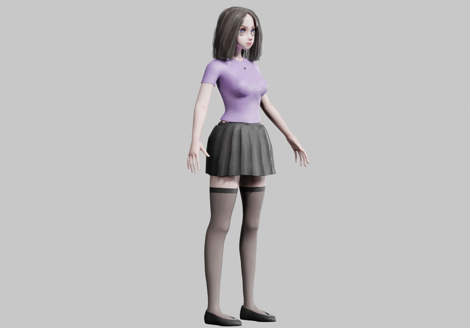 3D Cute Anime Girl V32154 - TurboSquid 2281759