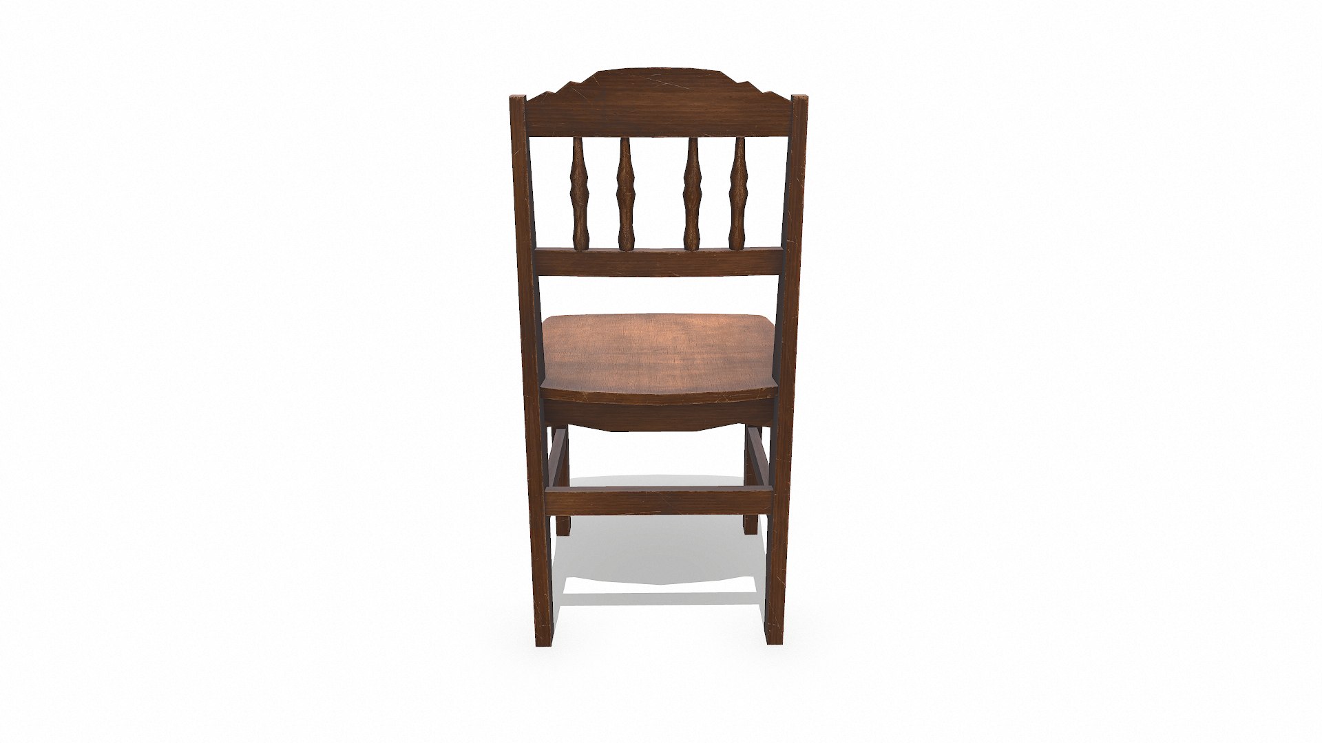 Free 3D Old Wooden Chair 3 Low-poly PBR Model - TurboSquid 2348251