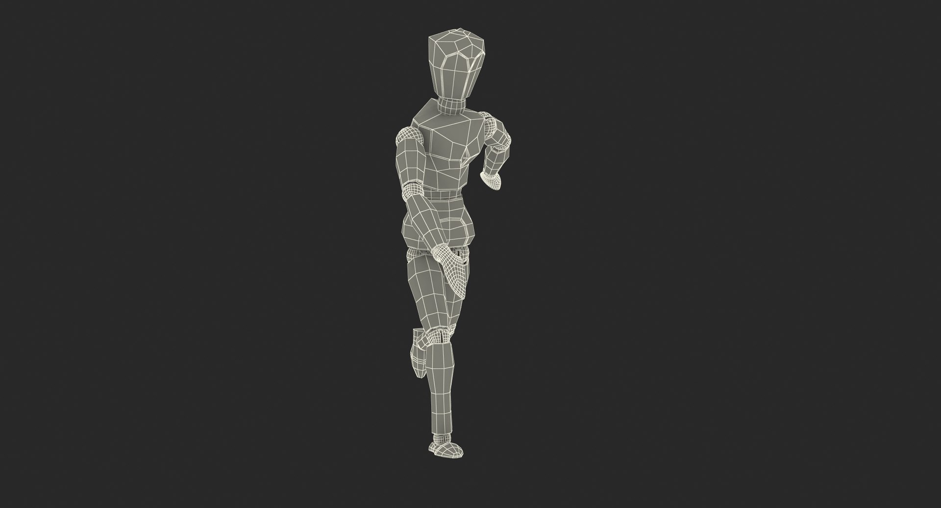 3D model wooden dummy toy running - TurboSquid 1333531